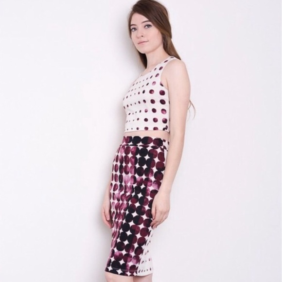 Dresses | Nwt Beautiful Crop Top And Skirt | Poshmark